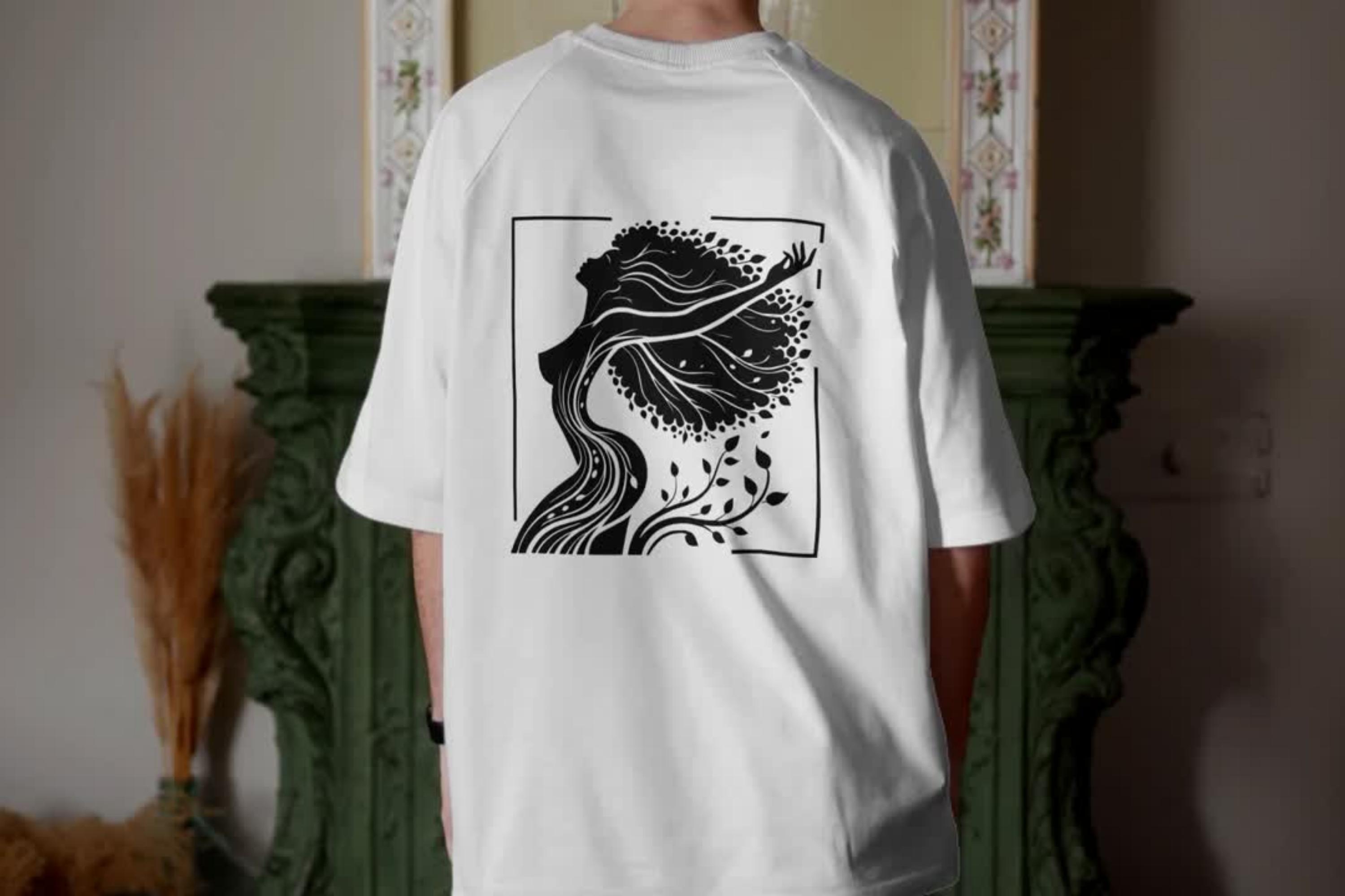 Afro Nymph Dryad SVG | 2 Illustrations Afro Forest Nymph PNG | Women ...