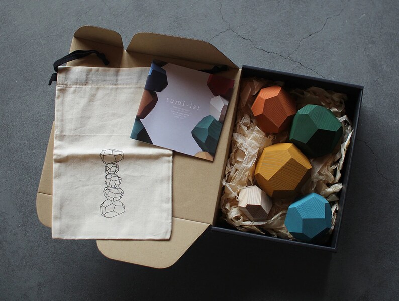 Stacking Blocks Blue Modern Living Room Sculpture & - Etsy