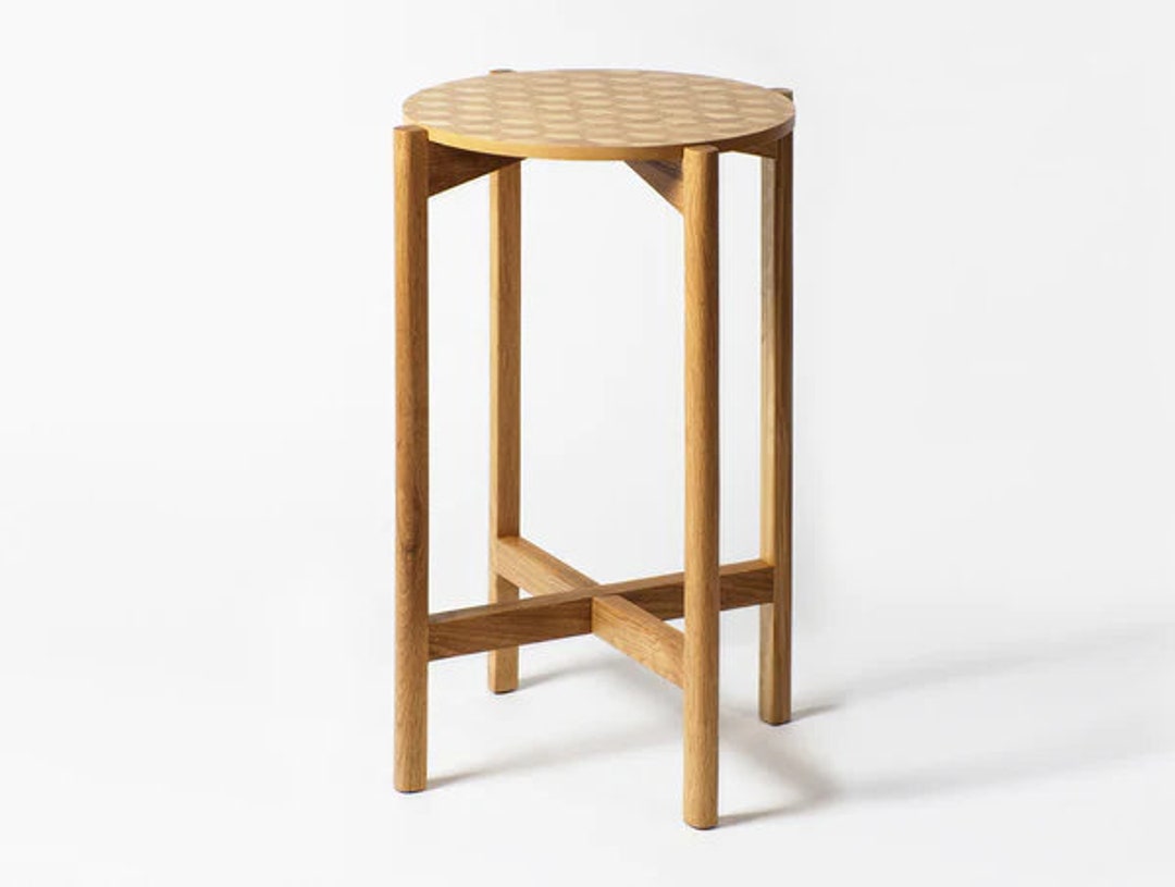 Oak Hoek Side Table Handmade End Table Handcrafted in Japan for a ...