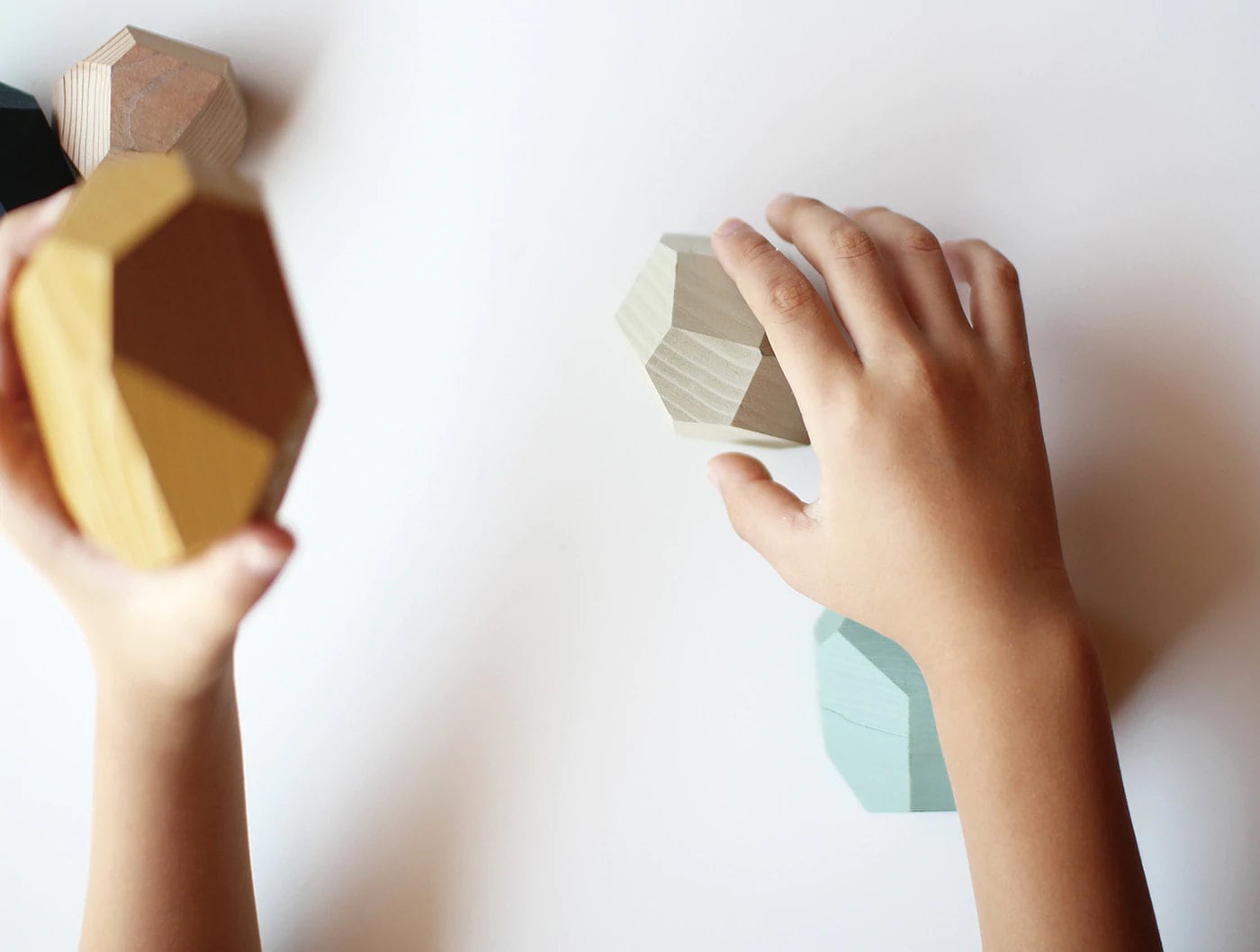 Stacking Blocks Blocks Plain, Modern, Living Room Sculpture & Children ...