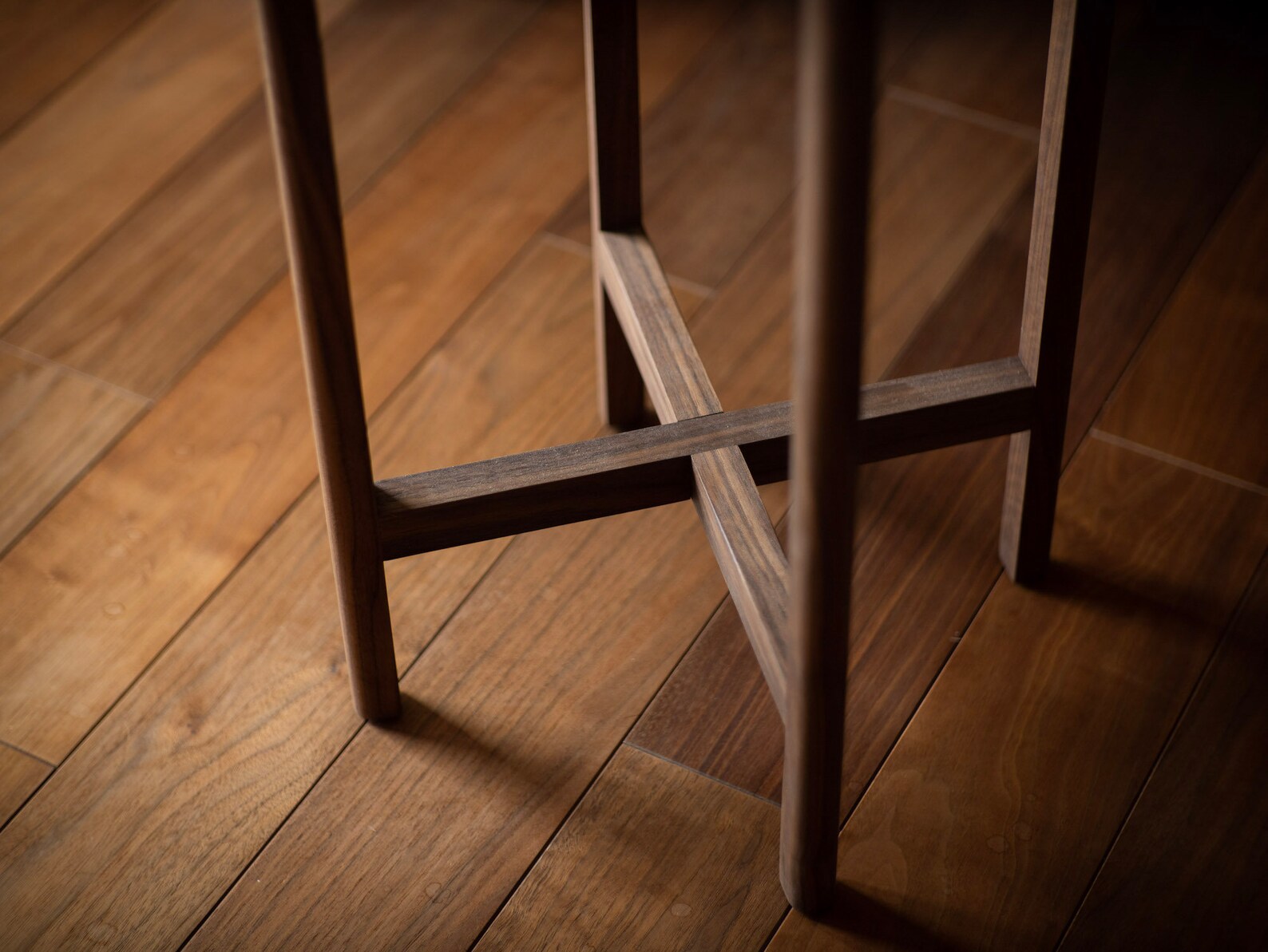 Walnut Rays Side Table Handmade End Table Handcrafted in Japan for a ...