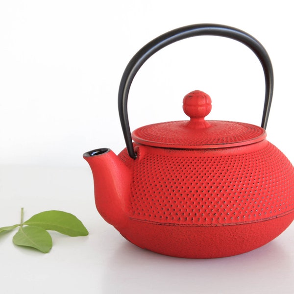 Red Teapot - Etsy