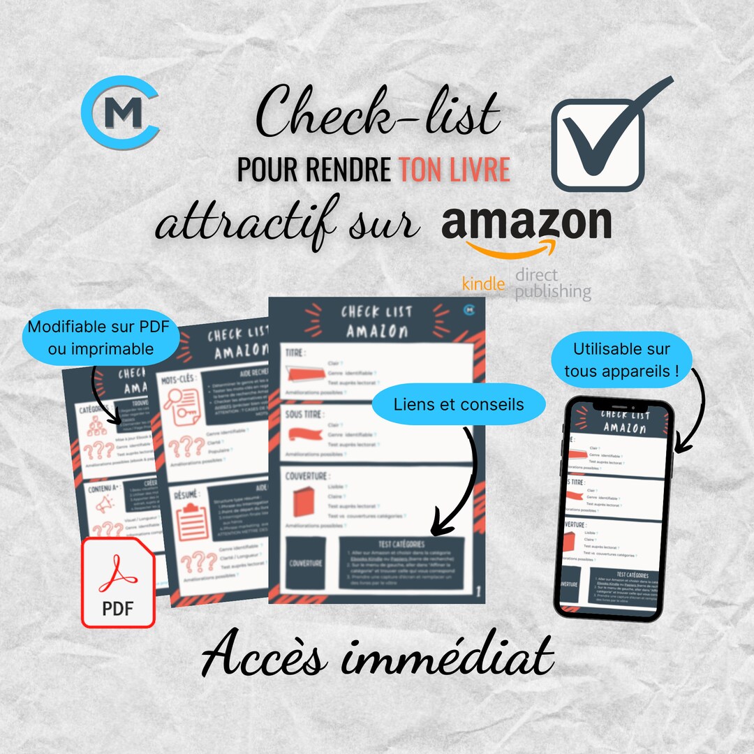 Check-list PDF Téléchargeable pour Optimiser ta Page Produit - Etsy France