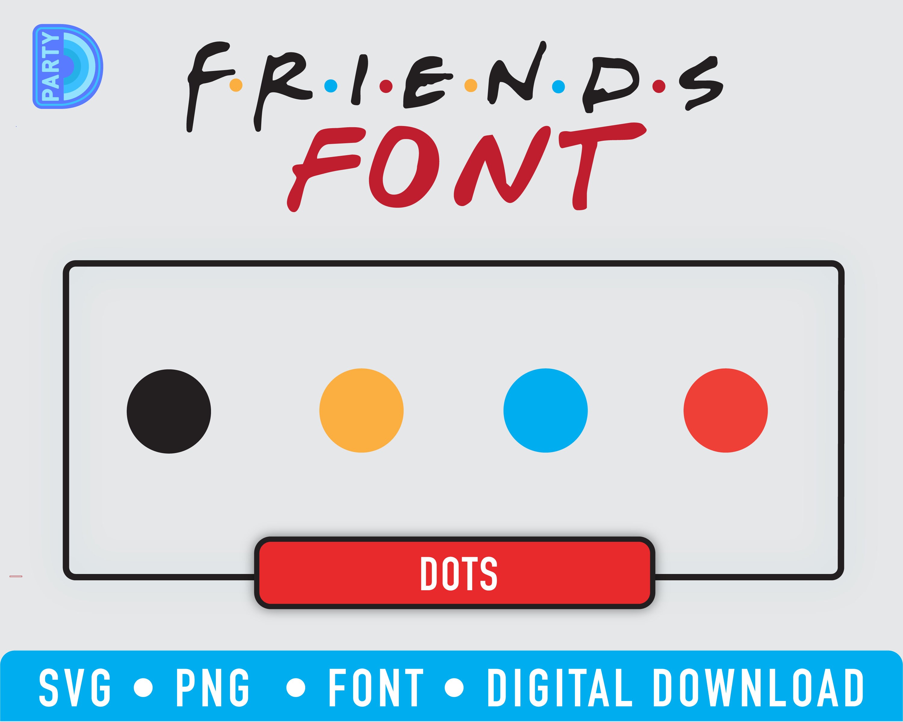 Friends Font Vector Bundle Friends Alphabet Font Clip Art - Etsy