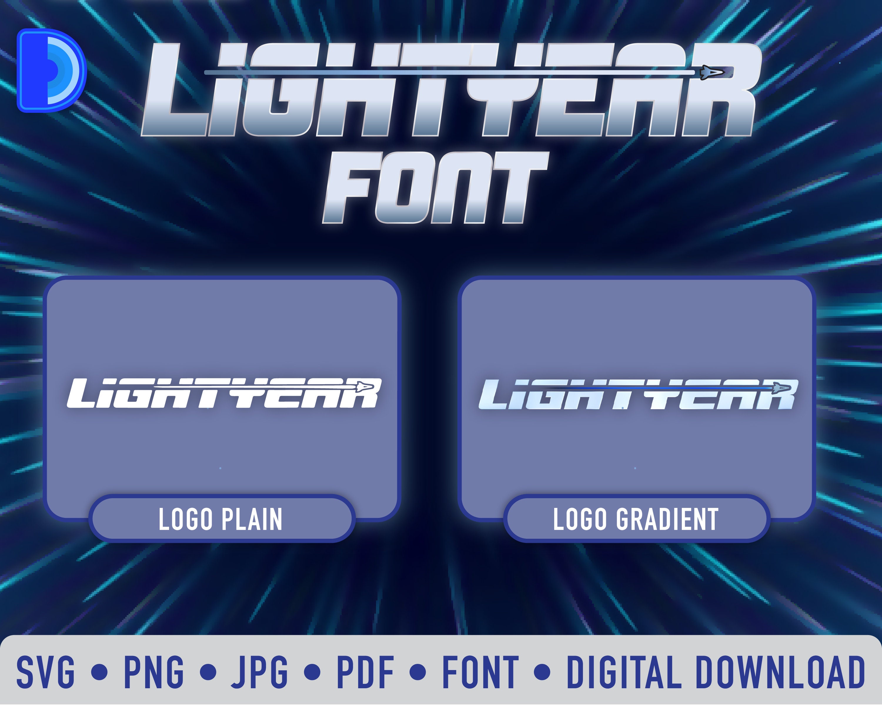 Lightyear Alphabet Logo Font SVG PNG - Etsy Canada