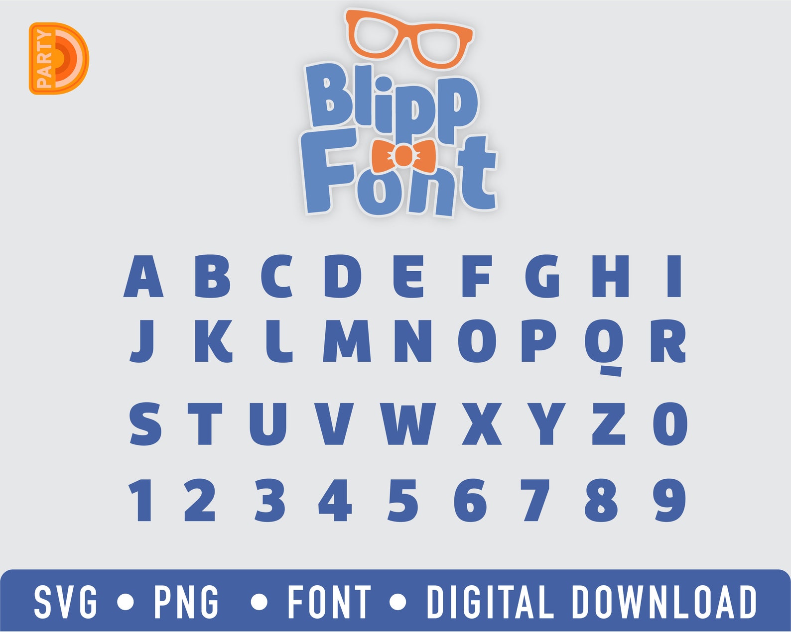 Blippi Font Alphabet Png Bundle Blippi Alphabet Blippi - Etsy