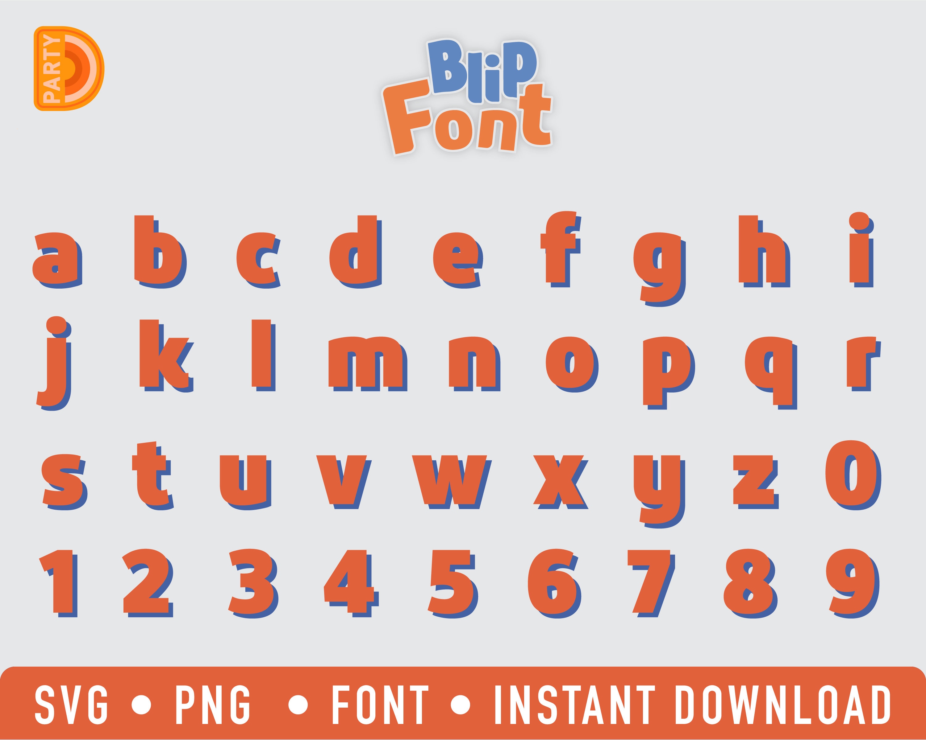 Blip Font SVG PNG TTF Instant Download - Etsy México