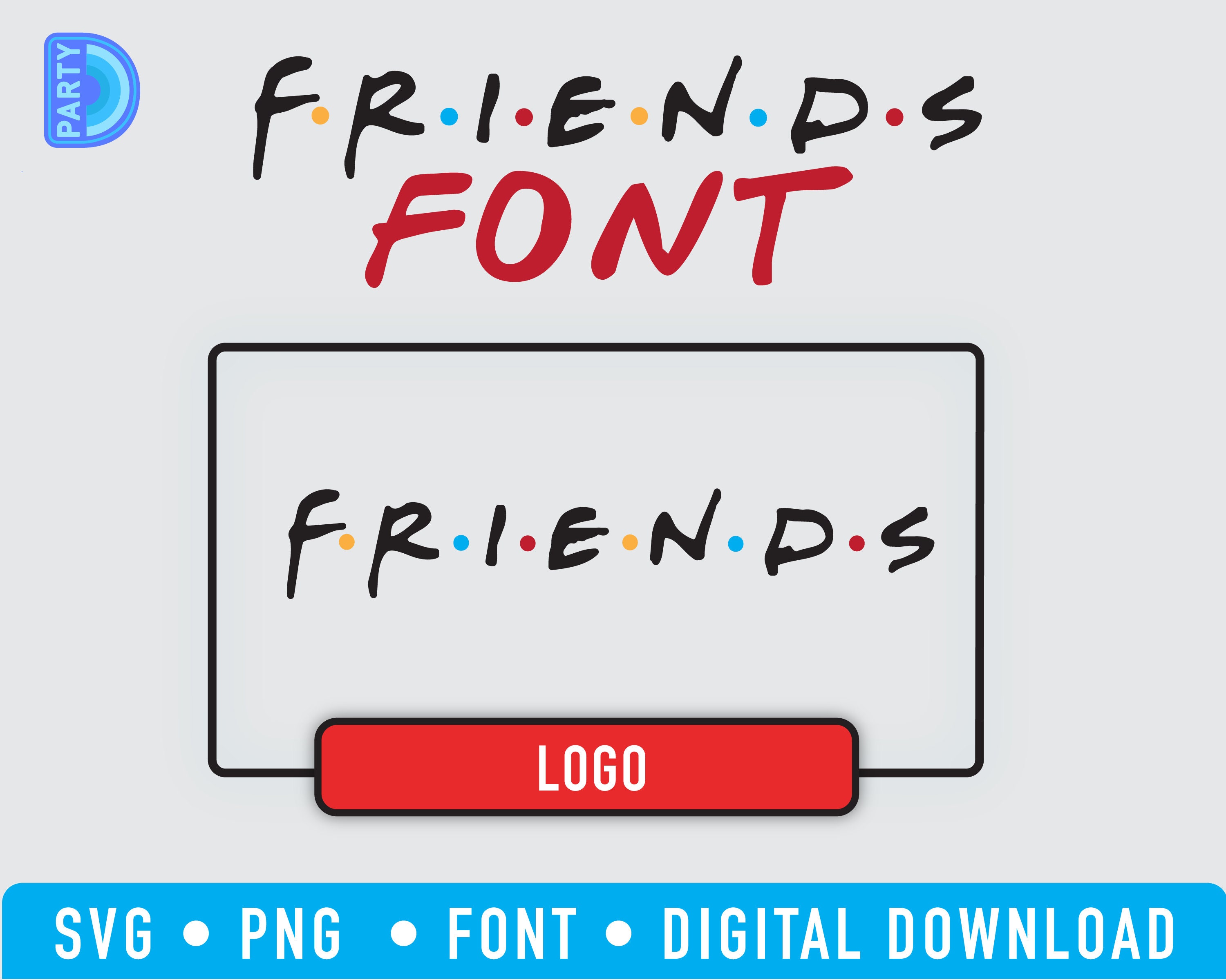 Friends Font Vector Bundle Friends Alphabet Font Clip Art - Etsy