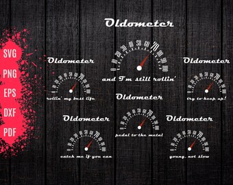 70th Birthday Oldometer Svg - Etsy