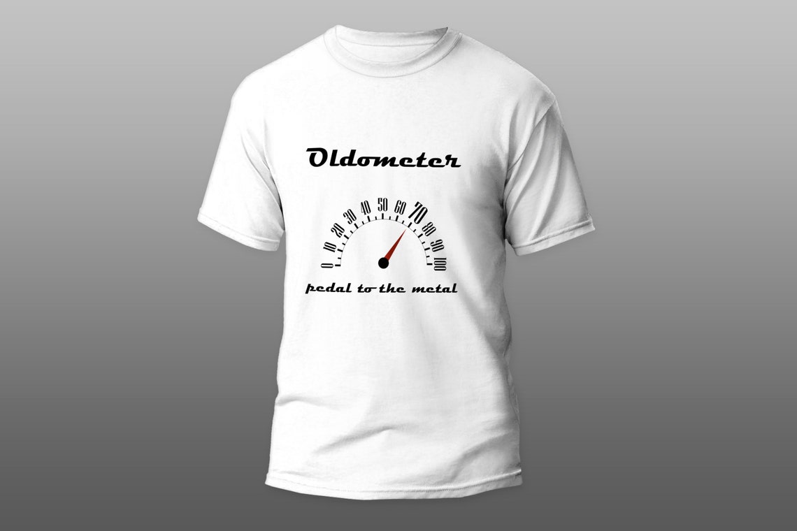 70th Birthday Svg, Oldometer Black Design, Birthday Boy and Girl, Car ...