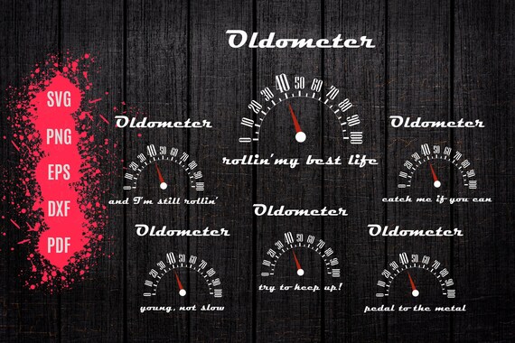40th Birthday Svg Oldometer Bundle Svg Birthday Boy Svg - Etsy