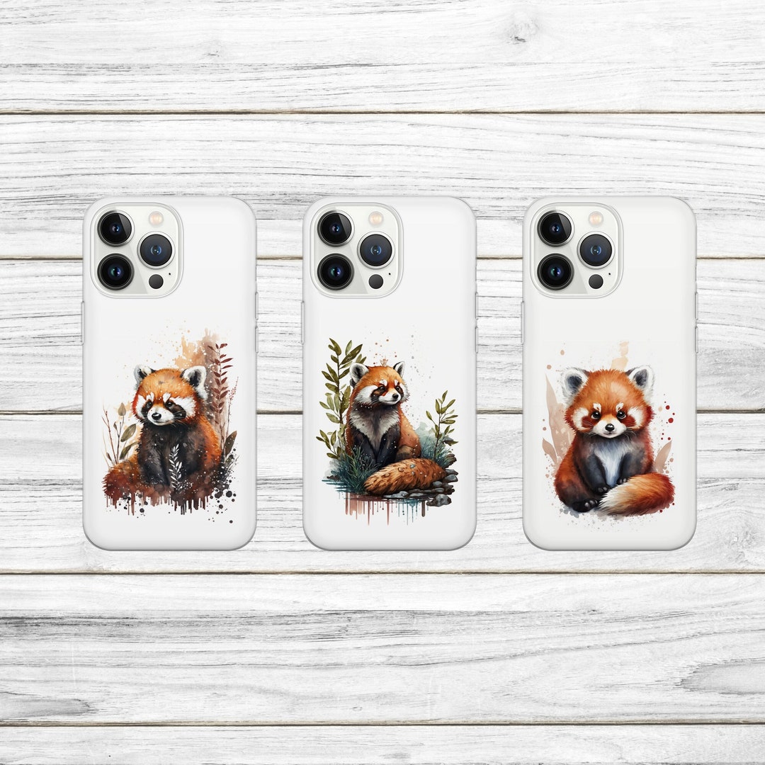 Cute Red Panda Phone Case Zoo Cover for Pixel 7 Pro 6A, iPhone 14 13 12 ...