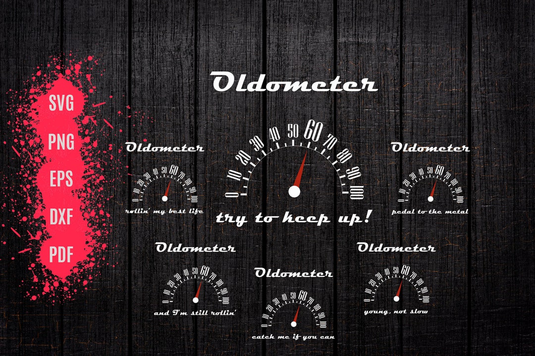 60th Birthday Svg, Oldometer Bundle Svg, Birthday Boy Svg, Birthday ...