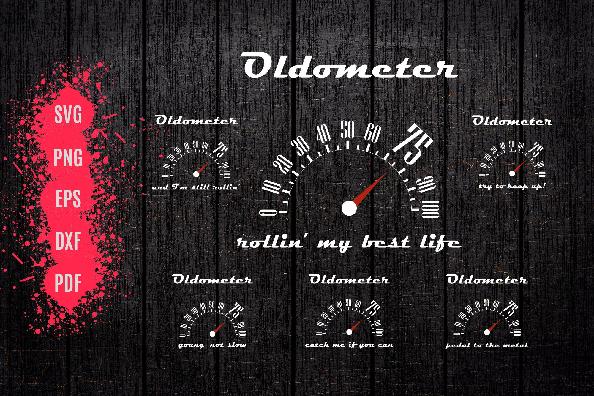 75th Birthday Svg, Oldometer Bundle Svg, Birthday Boy Svg, Birthday ...