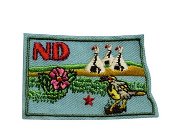 North Dakota Patch - Etsy