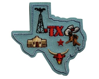 Texas Iron on Patch - Etsy