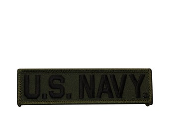 Navy Name Tag - Etsy