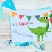 Printable Birthday Card, Boy, Girl, Blue Dino, Happy Birthday, Instant ...