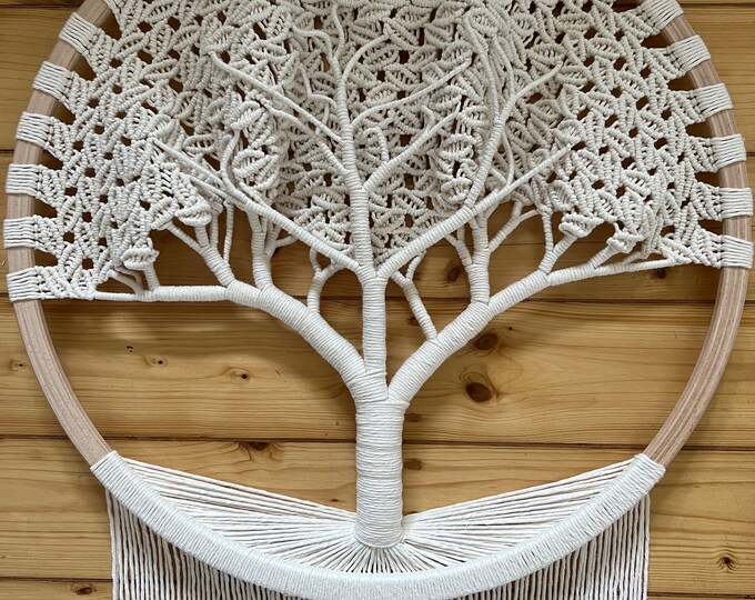 Großer Makramee Baum des Lebens,handgemachte Dekoration, einzigartige Dekoration, Familie ...