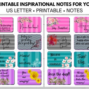 Printable Inspirational Cards/notes - Etsy