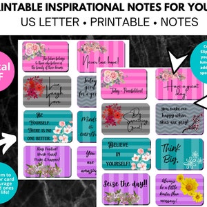 Printable Inspirational Cards/notes - Etsy