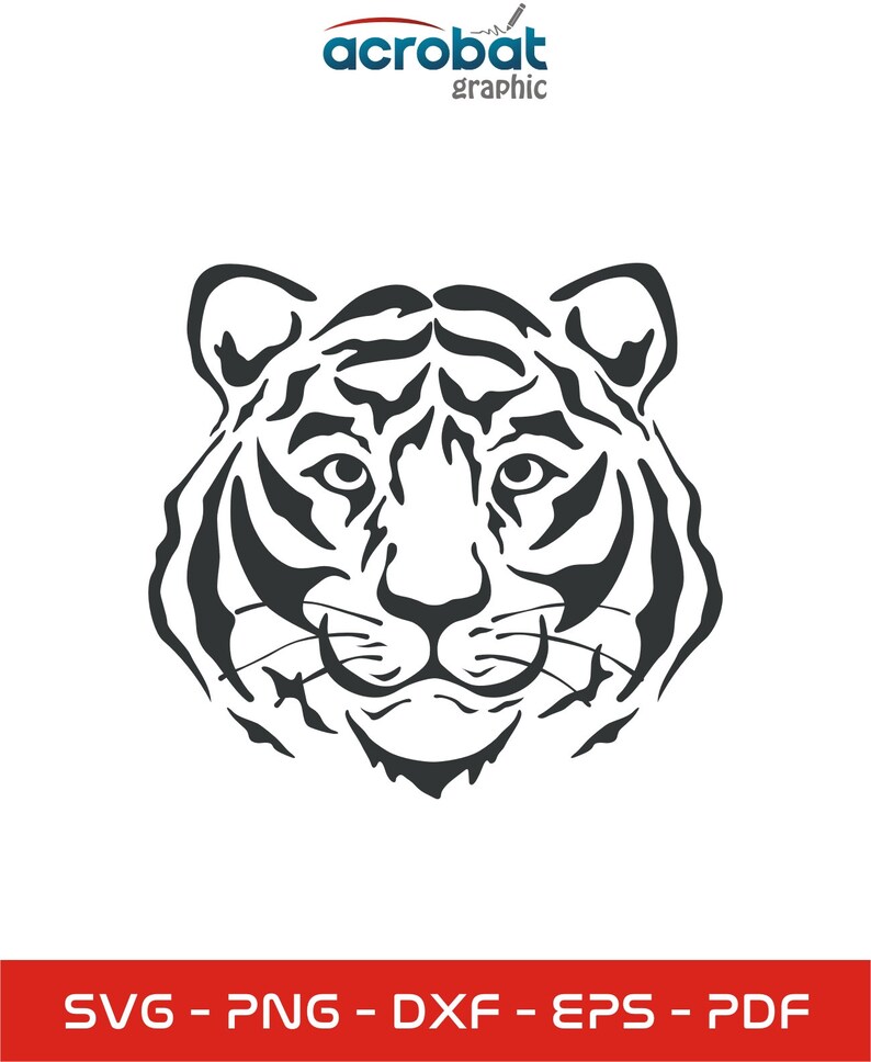 Tiger Monogram Pack, Tiger SVG, Tiger Laser Cut, Tiger Silhouette ...