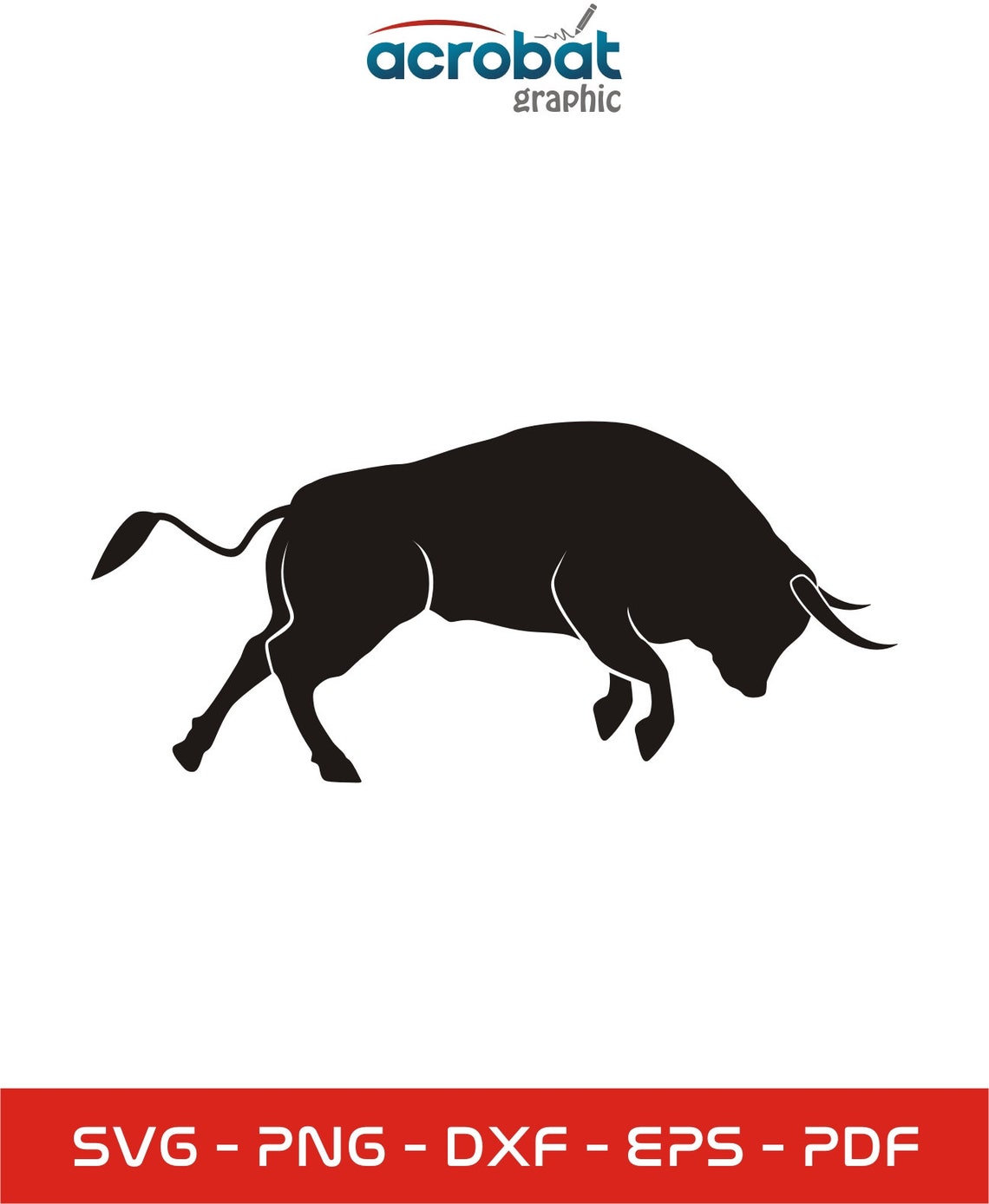 Bull Monogram Pack, Bull SVG, Bull Laser Cut, Bull Silhouette, Bull ...