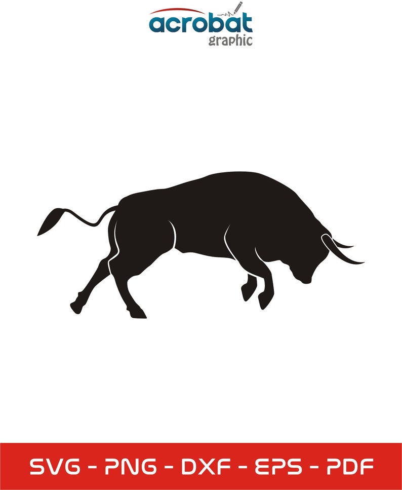 Bull Monogram Pack, Bull SVG, Bull Laser Cut, Bull Silhouette, Bull ...
