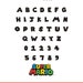 Super Mario Font SVG, Super Mario Alphabet, Mario Alphabet Laser Cut ...
