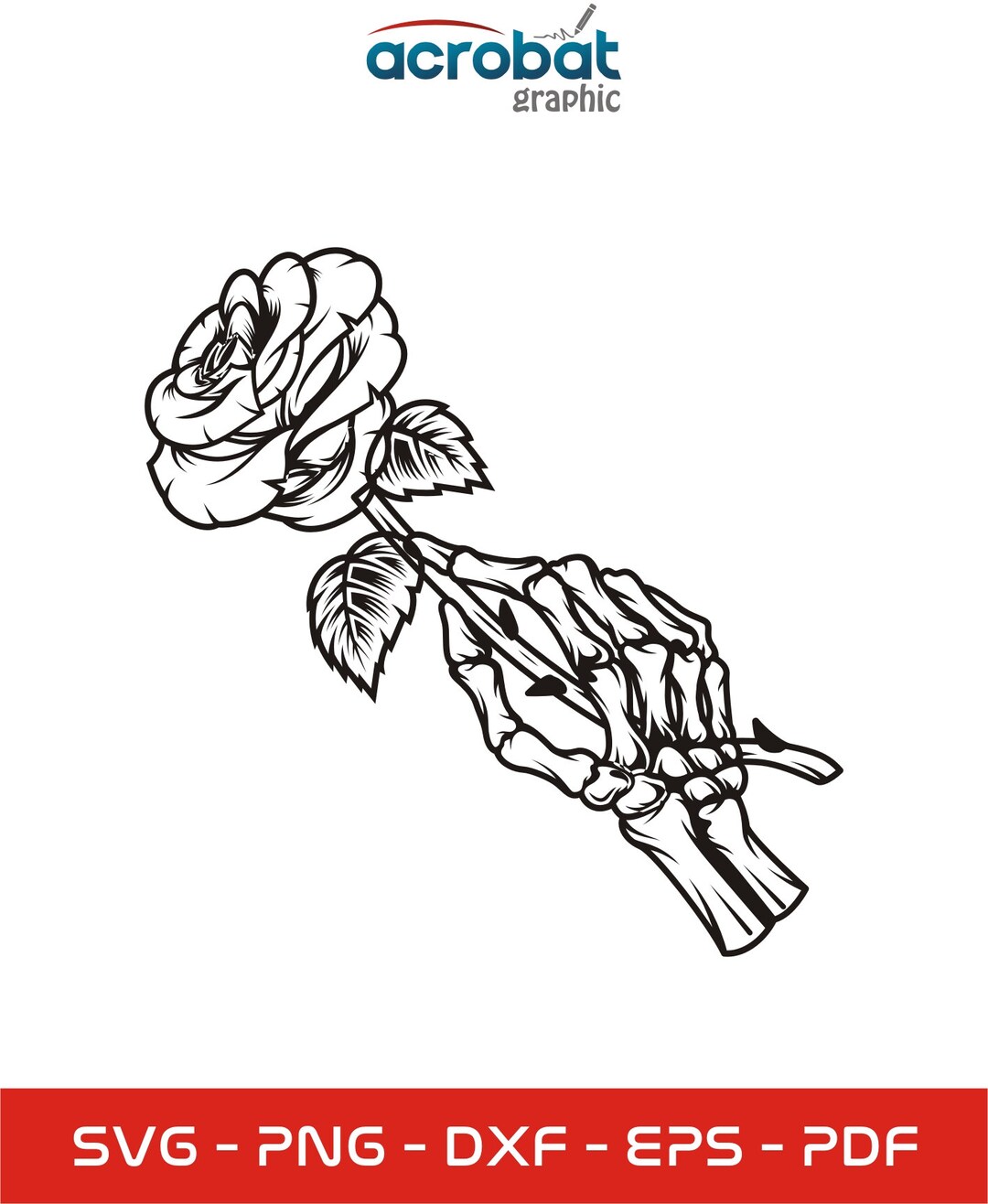 Skeleton Hand Monogram Pack, Skeleton With Flowers, Skeleton Hand ...