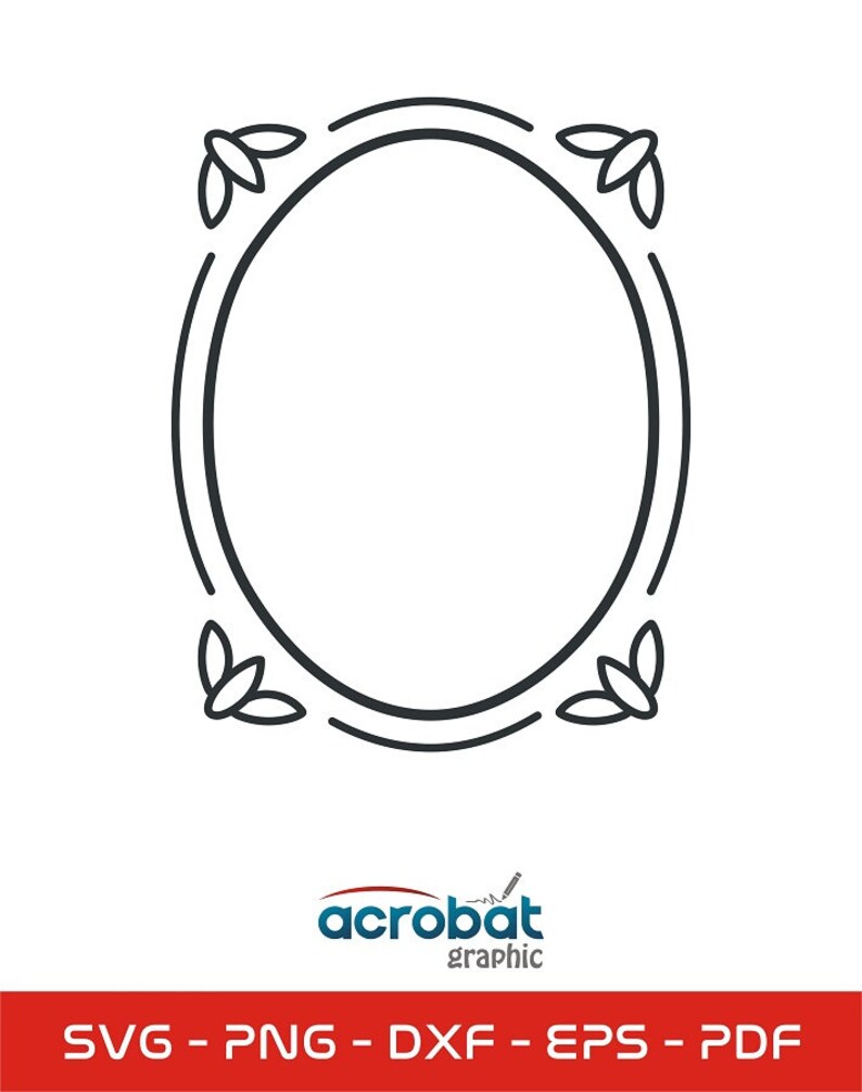 6 Simple Frame SVG Bundle, Minimalist Vector Frames for Cricut, Laser ...