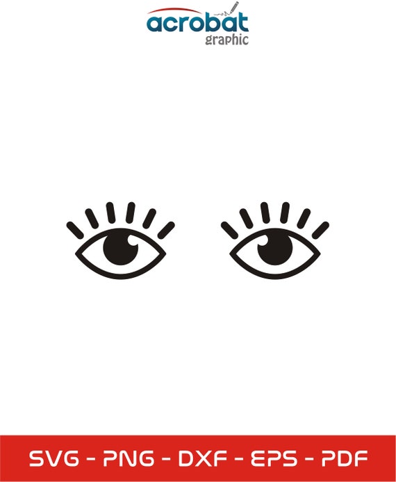 Eye Drawing Eye Silhouette Monogram Eye Print Laser Cut - Etsy