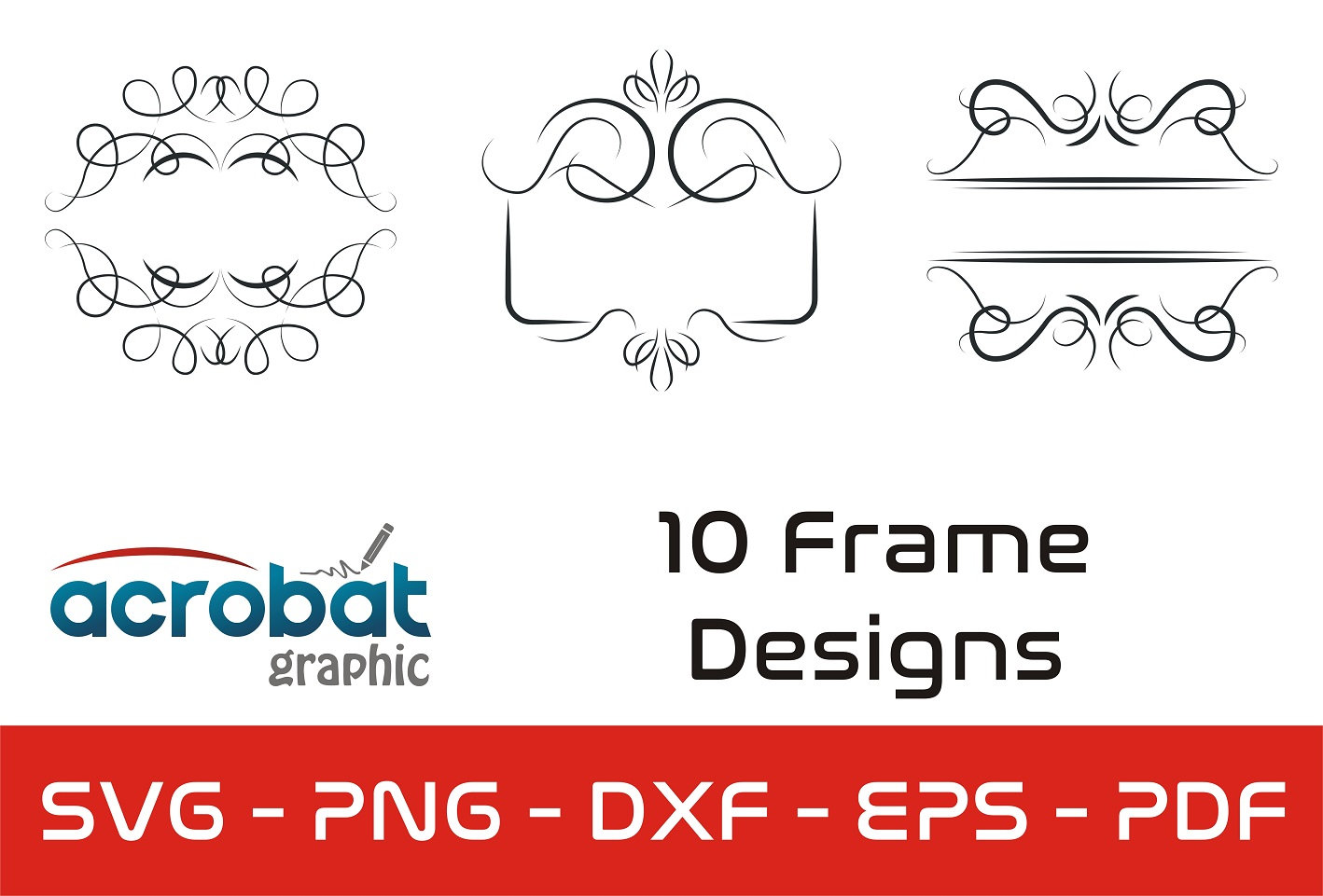 Frame SVG Pack, Pattern Svg Pack, Frame Monogram Pack, Ornate Frame ...