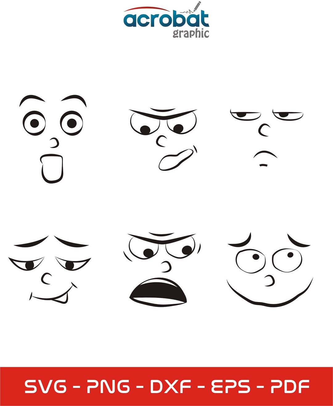 Facial Expressions Pack, Facial Expressions Shapes, Facial Expressions ...