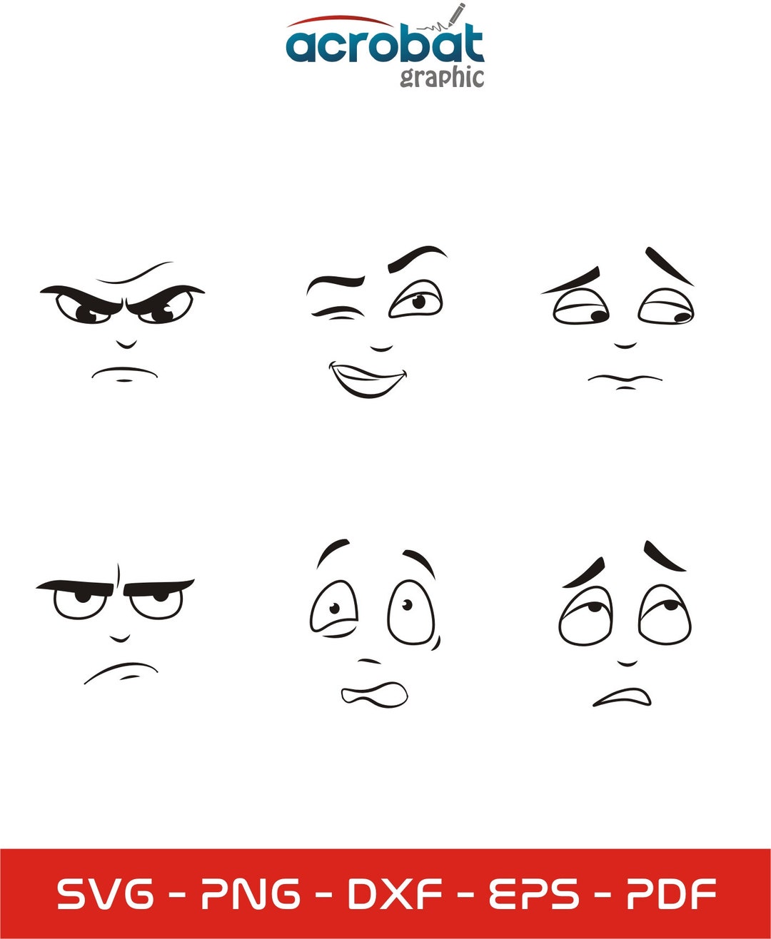 Facial Expressions Pack, Facial Expressions Shapes, Facial Expressions ...