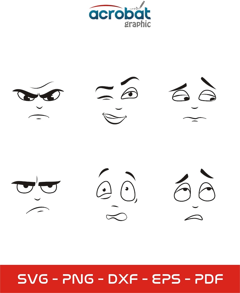 Facial Expressions Pack, Facial Expressions Shapes, Facial Expressions ...