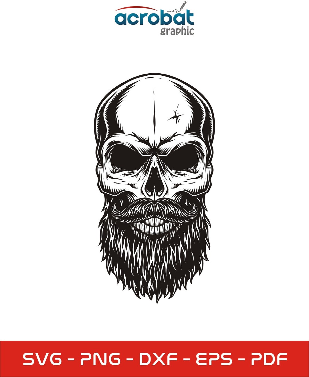 Bald Skull Monogram Pack, Bald Skull Laser Cut, Bald Skull Silhouette ...