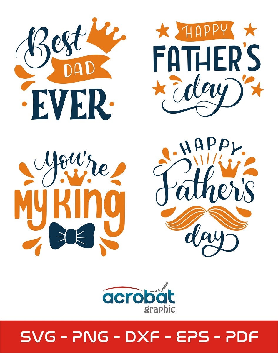 King Dad SVG Bundle: Father's Day Crown Designs (digital Download) - Etsy