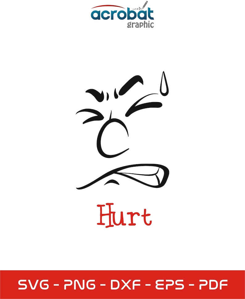 Emotion Faces SVG Bundle, Cartoon Expression Clipart, Vector Mood Icons ...