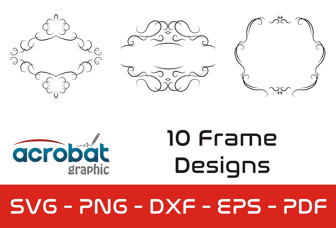 Frame SVG Pack, Pattern Svg Pack, Frame Monogram Pack, Ornate Frame ...