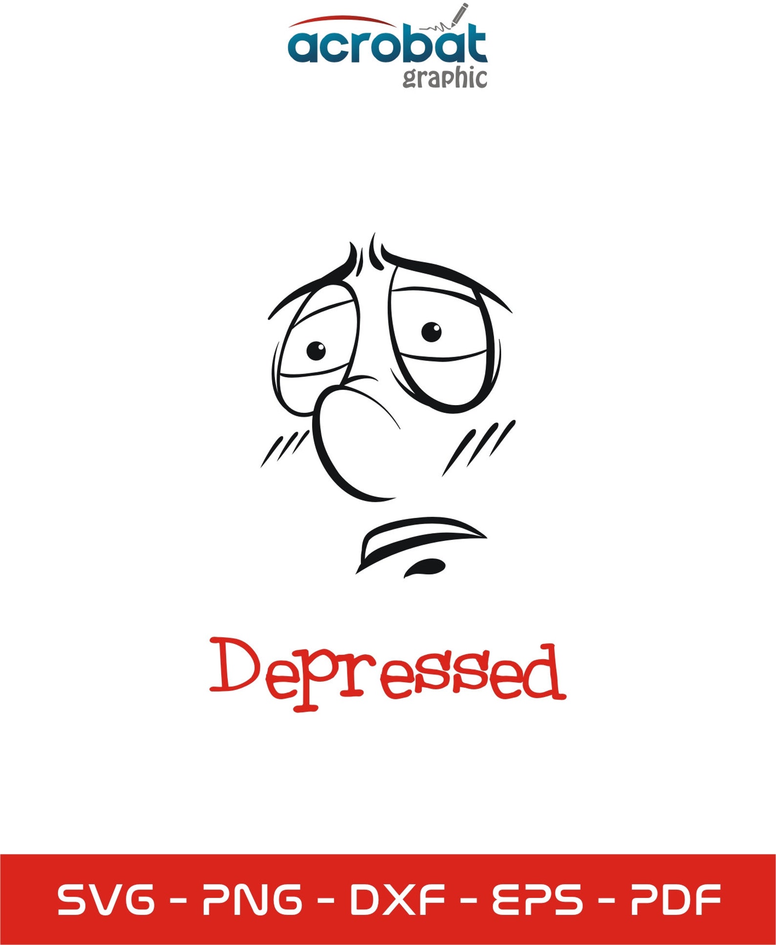 Emotion Faces SVG Bundle, Cartoon Mood Icons (digital Download) - Etsy