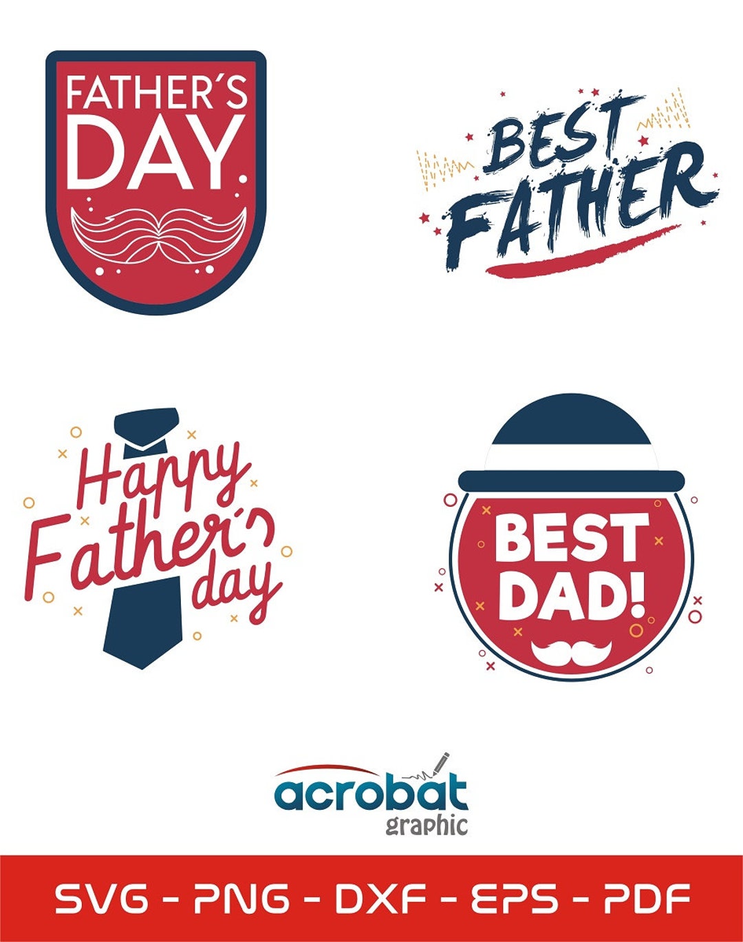 Father's Day, Dad Stickers, Dad Drawings, Laser Cut Files, Happy Dad ...