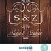 Editable Wedding Monogram, Invitation Logo, Wedding Logo, Wedding Stamp ...