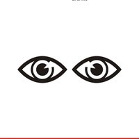 Eye Drawing, Eye Silhouette Monogram, Eye Print Laser Cut File, Eye ...