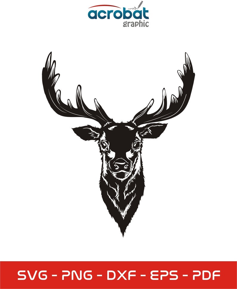 Deer Monogram Pack, Deer SVG, Deer Laser Cut, Deer Silhouette, Deer ...