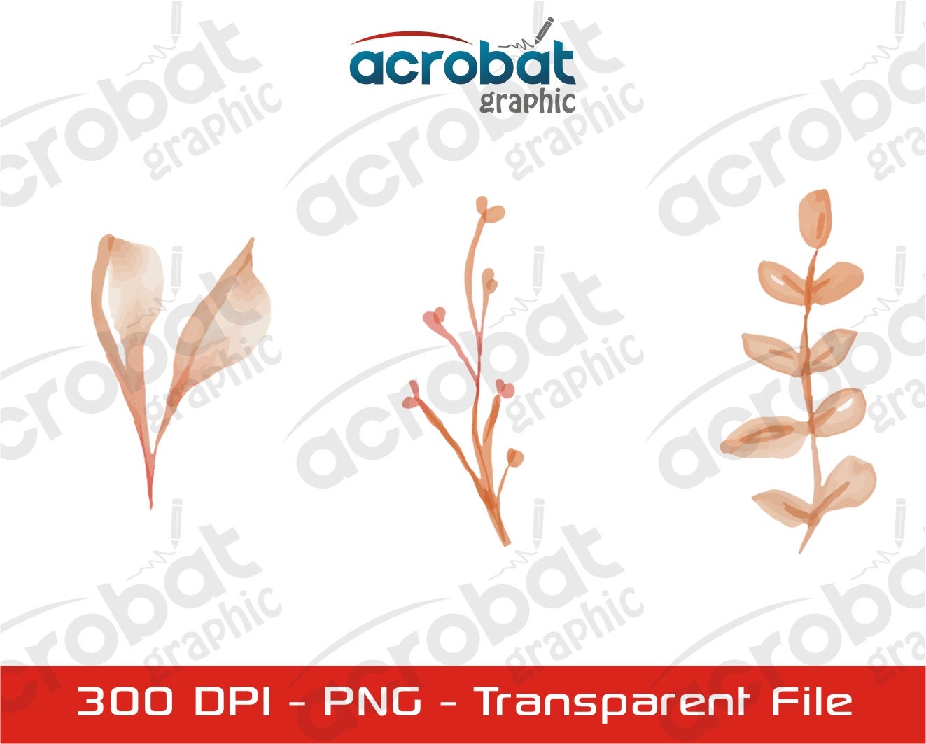 Rose Garden Clip Art Watercolor Flowers Clip Art Tropical - Etsy