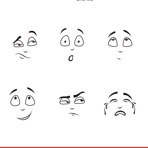 Facial Expressions Svg - Etsy