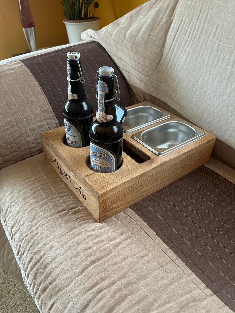 Personalized Sofa Butler Couch Tray the Gift for Men Made - Etsy