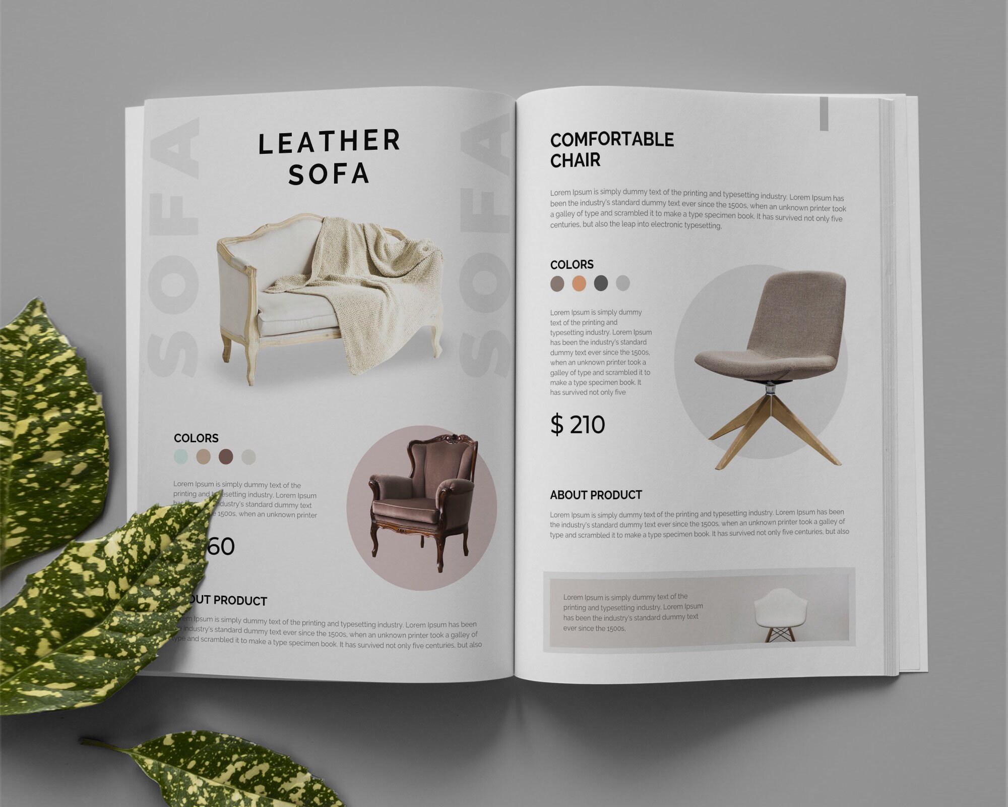Furniture Product Catalog Canva Product Catalog Template A4 - Etsy