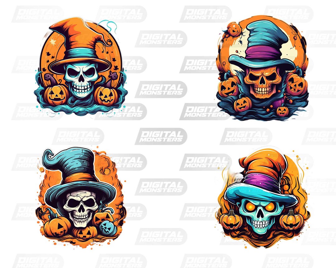 Creepy Halloween Skull Png Clipart, Halloween Skull Art, Skull ...
